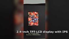 2.4-inch TFT LCD display with IPS normally black panel