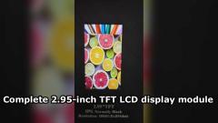 Complete 2.95-inch TFT LCD display module with IPS normally black screen