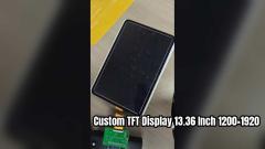 Custom TFT Display 13.36 Inch 1200×1920 OEM ODM Custom Interface/Brightness/Refresh Rate Laptop LCD