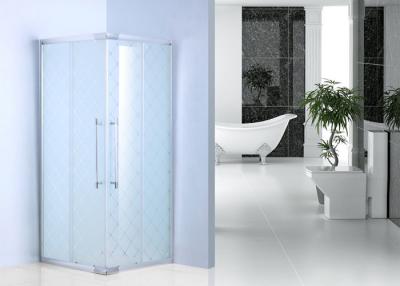China Frost Glass Bathroom Shower Enclosures Square Shower Cabins With Chrome Profile for sale
