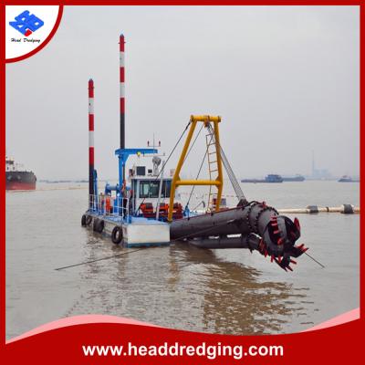 China Head Dredging 8inch new design hydraulic cutter suction dredger for sand, mud dredging for sale