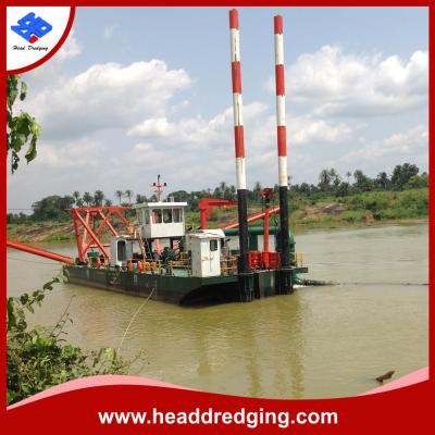 China 20inch hydraulic cutter suction dredger in river dredging, channel maintenance, sand excavating, etc for sale