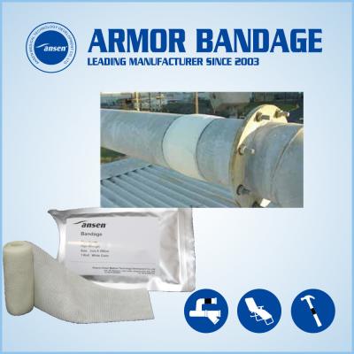 China Water Activated Fiberglass Fix Tape Pipe Repair Bandage for sale
