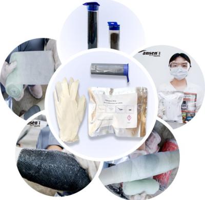 China Different Size and Different Colour Knitted Fibergla Pipe Repair Bandage Kits with Waterproof Feature Pipe Fix Tape for sale