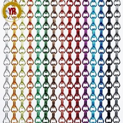 Cina Beautiful Decorative Aluminum Hook Chain Double Door Curtains in vendita