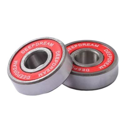 Cina Abitudine rossa rossa ad alta velocità dei cuscinetti 608 2RS 8x22x7mm del pattino di rullo per il pattino in vendita
