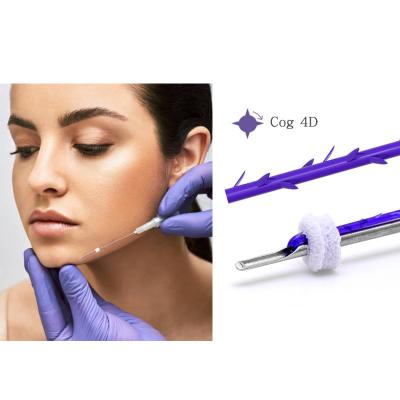 China Polydioxanone Face Lifting PDO Thread Lift Suture 4d Cog Sharp 23g 60mm for sale