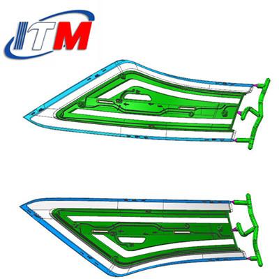 China Plastic injection 2k mold with TPE+PC, OEM Plastic Medical Plastic Molding , Over Moulding Automotive Plastic Injection for sale