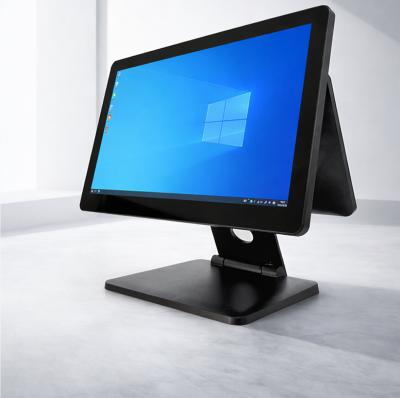 China All In One POS Machine System Intelligent Dual Screen POS System Black / White for sale