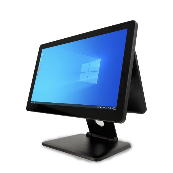 Quality All In One POS Machine System Intelligent Dual Screen POS System Black / White for sale