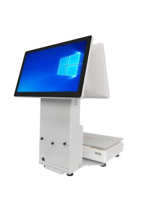China Integrated POS System Scale All In One POS Scale Machine For Fruit Fresh Food Supermarkets for sale
