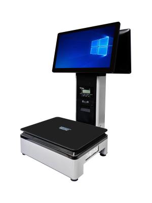 China All In One POS System Scale Windows 7 / Windows 10 / Windows 11 POS Weighing Scale for sale