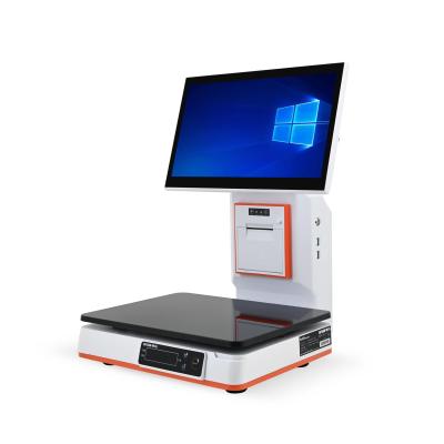 China Two Way Display POS System Scale 4GB POS System With Weight Scale for sale