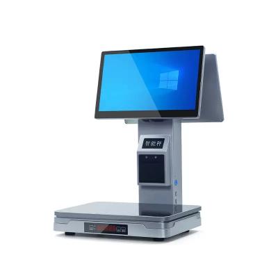 China Commercial POS System Scale Smart Weighing Scale POS For Fresh Produce Supermarkets for sale