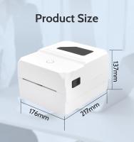 China Compact Wireless Thermal Receipt Printer Anti Slip WiFi Bluetooth Printer High Speed for sale