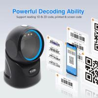 China USB Desktop QR Code Scanner Auto Sensing Desktop Barcode Reader For Supermarket Restaurant for sale