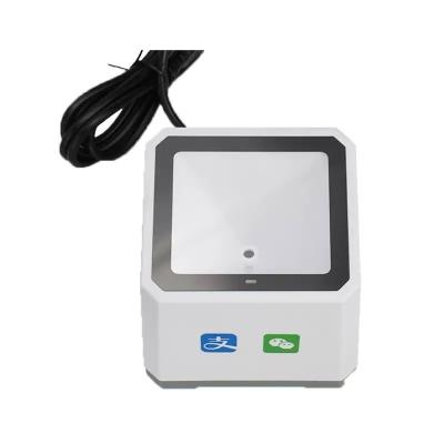 China 5V Hands Free Barcode Scanner Fast Scanning Desktop 2D Barcode Scanner For Warehouse Store for sale