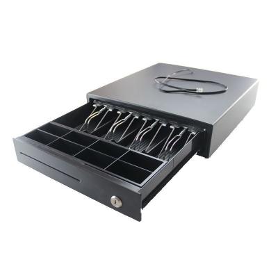 China Customized Fireproof Money Box Stable Structure POS Drawer Cash Box For Supermarket Checkout Counter for sale
