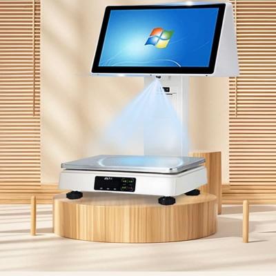 China Windows AI Weighing Scale Vision Recognition Touch Screen Digital Scales For Fresh Produce for sale
