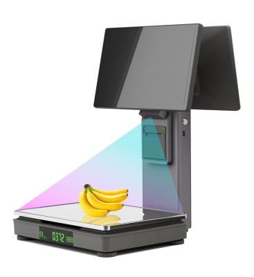 China 15kg AI Weighing Scale Smart Scale Cash Register 15.6 Inch For Fresh Food And Delicatessen for sale