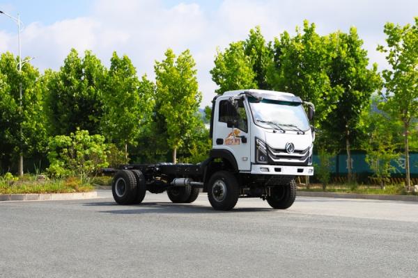 Quality Dongfeng four-wheel drive flat-head light truck off-road chassis for sale
