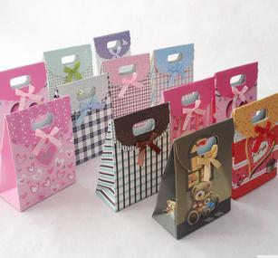 China reusable shopping bag,bowknot shopping bag,paper gift bag for sale