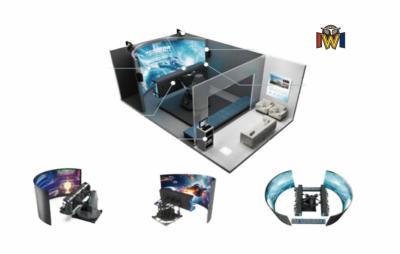 China Naked Eye Curved Screen Playzone 4D Cinema For 10-20 Players for sale
