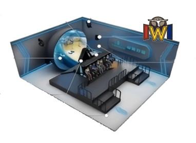 China 4D VR Dome Cinema for Theme Parks with 20 Seats for sale