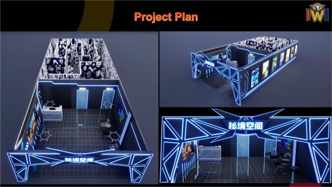 VR XR Shooting Game Playstation setup showing multiple players in action