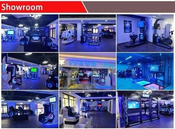 VR Mecha Warrior Shooting Machine in commercial setting showing immersive gameplay experience