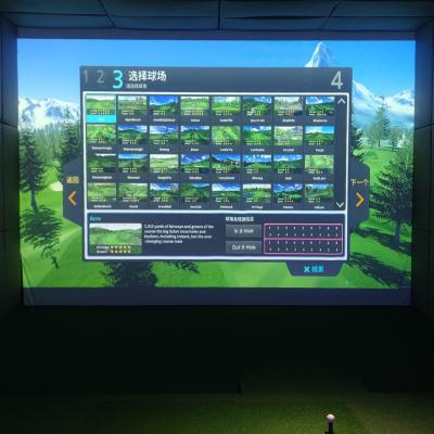 China Digital Interactive Golf Game Indoor Golf Simulator All in One for sale