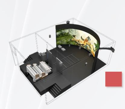 Quality 4D VR Curved Screen Cinema for Theme Parks with CE Certification for sale