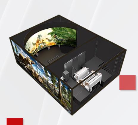 Quality 4D 9D Flying Theater Curved Screen Cinema for Theme Parks for sale