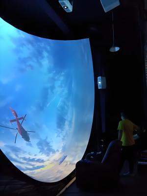 Китай Кинотеатр 4D 9D VR Dome для тематических парков с двигательными сиденьями продается