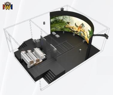 Китай 4D 9D Кинотеатр с изогнутым экраном для тематических парков продается