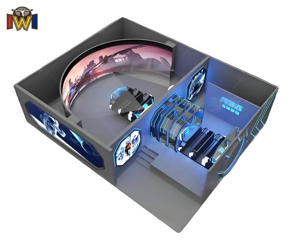 Quality Curved Screen 5D Virtual Cinema 9D Movie Theater For Shopping Mall for sale