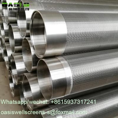 China DIN4935 Slot20 Wire Wrapped Water Well Strainer Screen with STC Thread Connection for sale