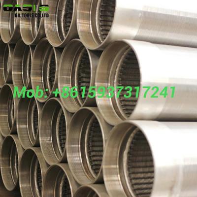China Thread Connection Stainless Steel Continuous Slot Water Well Screens for sale