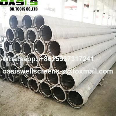 China SS316L Perforated Base Pipe with Vee Wire Wrapped Screens Jacket for sale