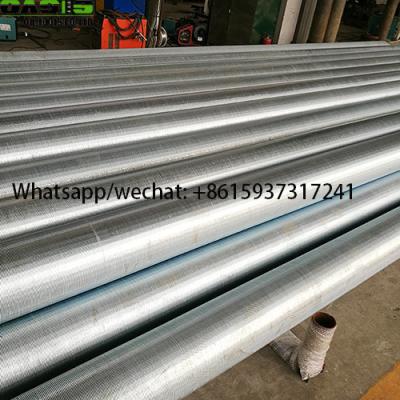 China LCG Galvanized Continuous Slot Wire Wrapped Johnson Well Screens for sale