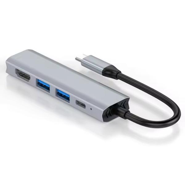 4 in 1 USB Type C Hub Multiport Adapter con porte USB 3.0 ad alta velocità ampiamente compatibile