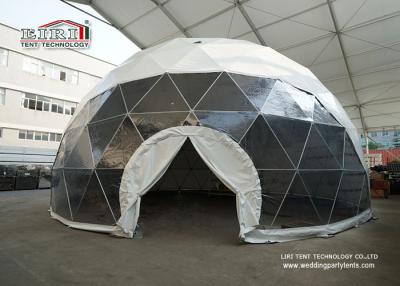 China 25m Special Portable Geodesic Dome Tents , Transparent Pvc Dome Tent for Outdoor Party for sale
