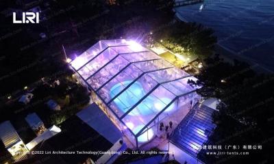 中国 透明なポリ塩化ビニールのサイドウォールが付いている防火効力のある党でき事のテント 販売のため