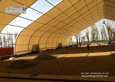 Cina tenda ignifuga di larghezza TFS di 35m con il tessuto bianco del PVC per Exhibiton, stoccaggio in vendita