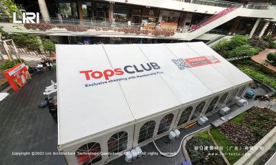 Cina Tende all'aperto di evento di profilo inossidabile con resistente UV dei muri laterali del PVC in vendita