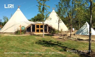 Cina Grande tenda all'aperto dei tipi per la tenda di campeggio della tela di Glamping in vendita