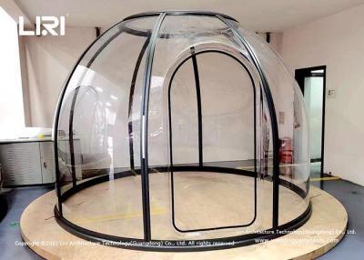 China Casa com cúpula de cristal em forma de cintura redonda para exposições de eventos ao ar livre à venda