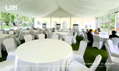 中国 アルミニウム6082の屋外のでき事のテントは結婚式のためのポリ塩化ビニールのサイドウォールのテントを防水する 販売のため