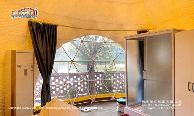 中国 7mのホテルの管のタイプのための楕円形の球のGlampingのドームのテント屋外の半分の 販売のため