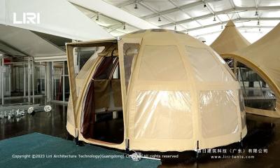 中国 パノラマ式の長円のキャンプ場のGlampingのホテルのテントすべての材木フレーム 販売のため